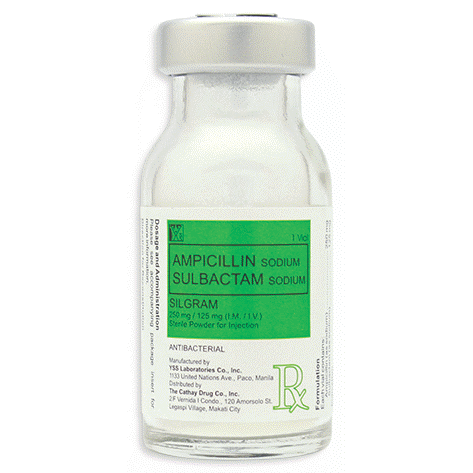 SILGRAM Ampicillin Sodium / Sulbactam Sodium 250mg / 125mg Powder for ...